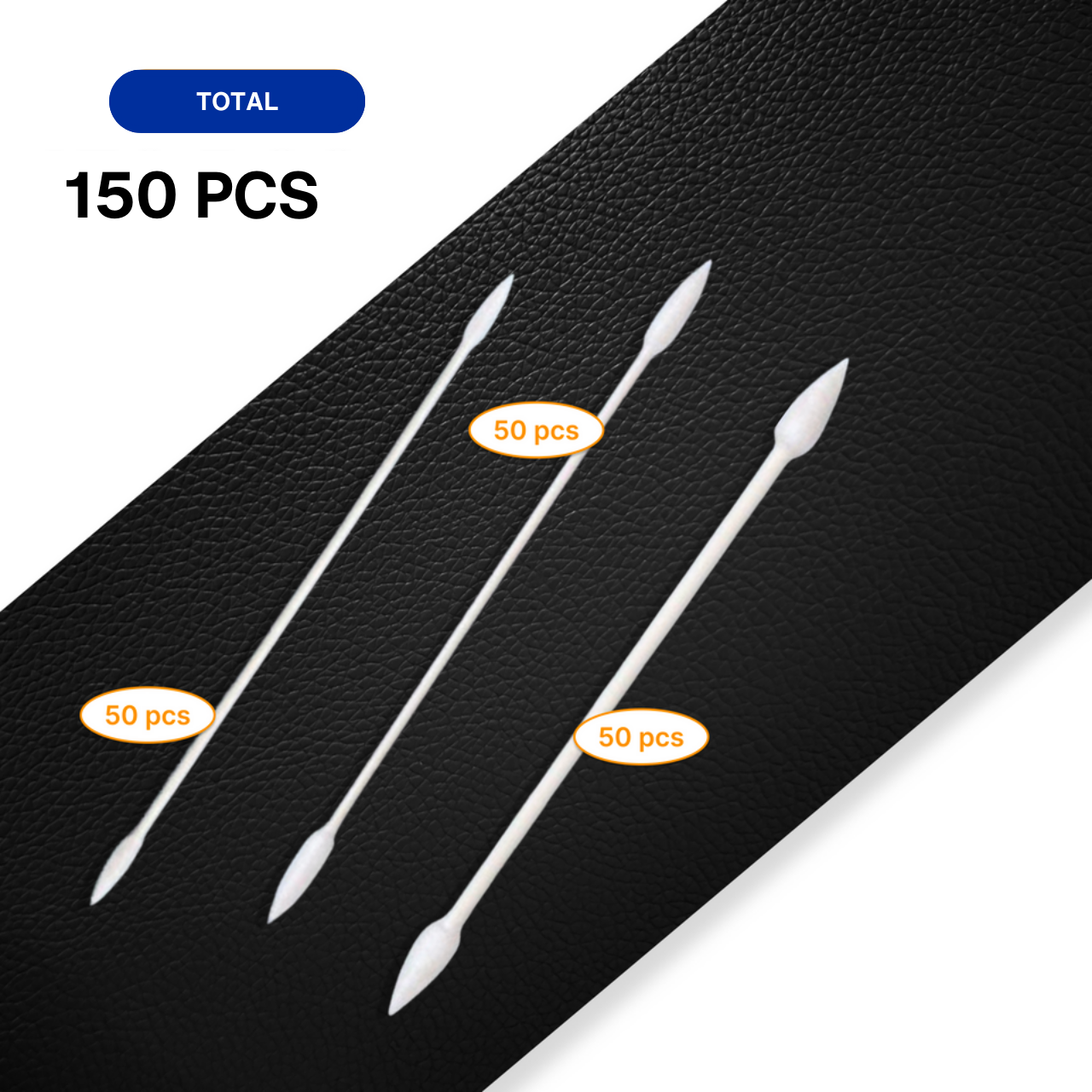 Puritan Double Pointed Tip Cotton Swab Bundle, Lint-Free, (150 Swabs)