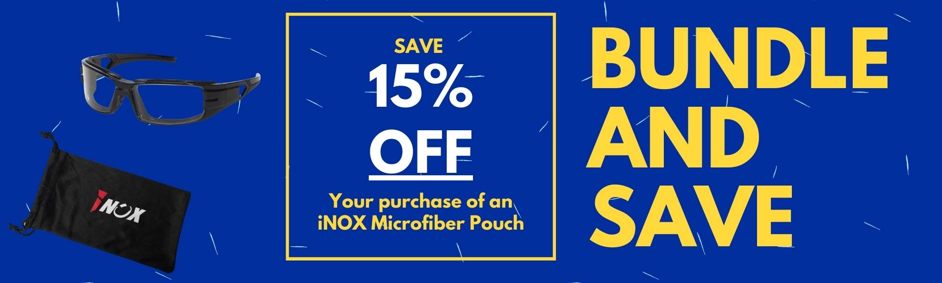 Inox Trooper Foam Padded Lens Safety Glasses - Mil Spec