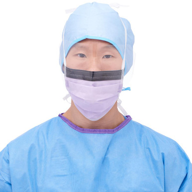 Medline ASTM Level 3 Surgical Face Masks with Eye Shield (NON27410)