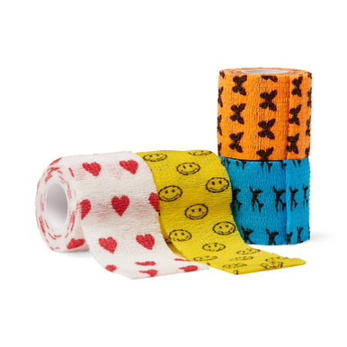 Medline Nonsterile Cohesive Bandage Wraps for Kids