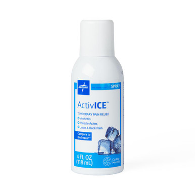 Medline ActivICE Topical Pain Reliever, 4 oz. Spray Bottle