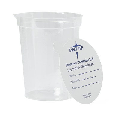 Medline Deluxe Urinalysis Container, with or without lid, 500/case