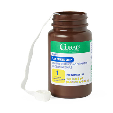 CURAD Sterile Cotton Gauze Packing Strips, 5 yd. strip