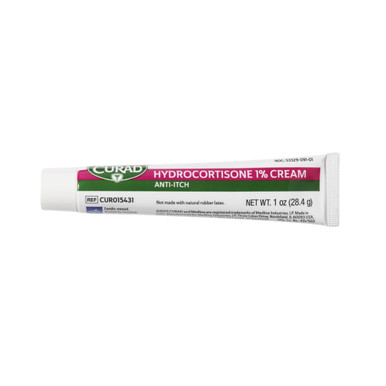 CURAD Hydrocortisone Anti-Itch Cream, 1%, 1 oz. Tube