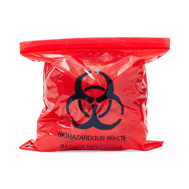 Medline Biohazard Can Liner, 12 x 12 in., 2 gal, 2.0 Mil, 1000/case