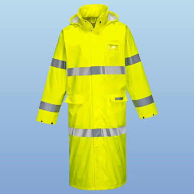 Portwest FR44 Class 3 Hi-Vis FR Rain Coat - 50"