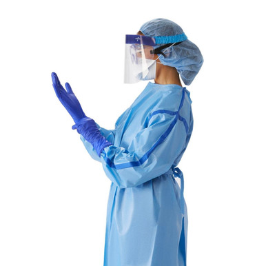 Medline Blue Coated Chemotherapy Isolation Gown