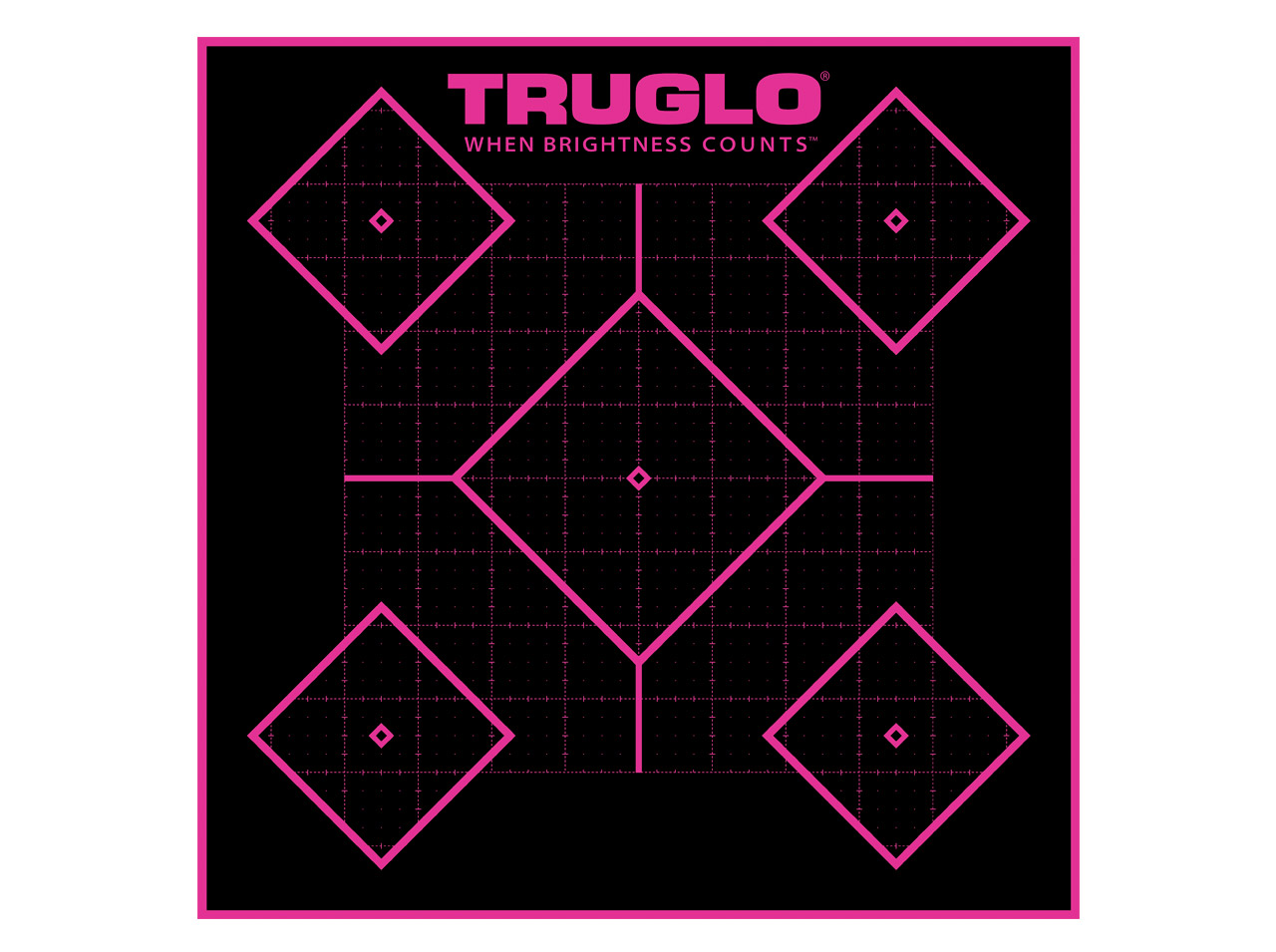 5-Diamond Target 12 x 12 Pink