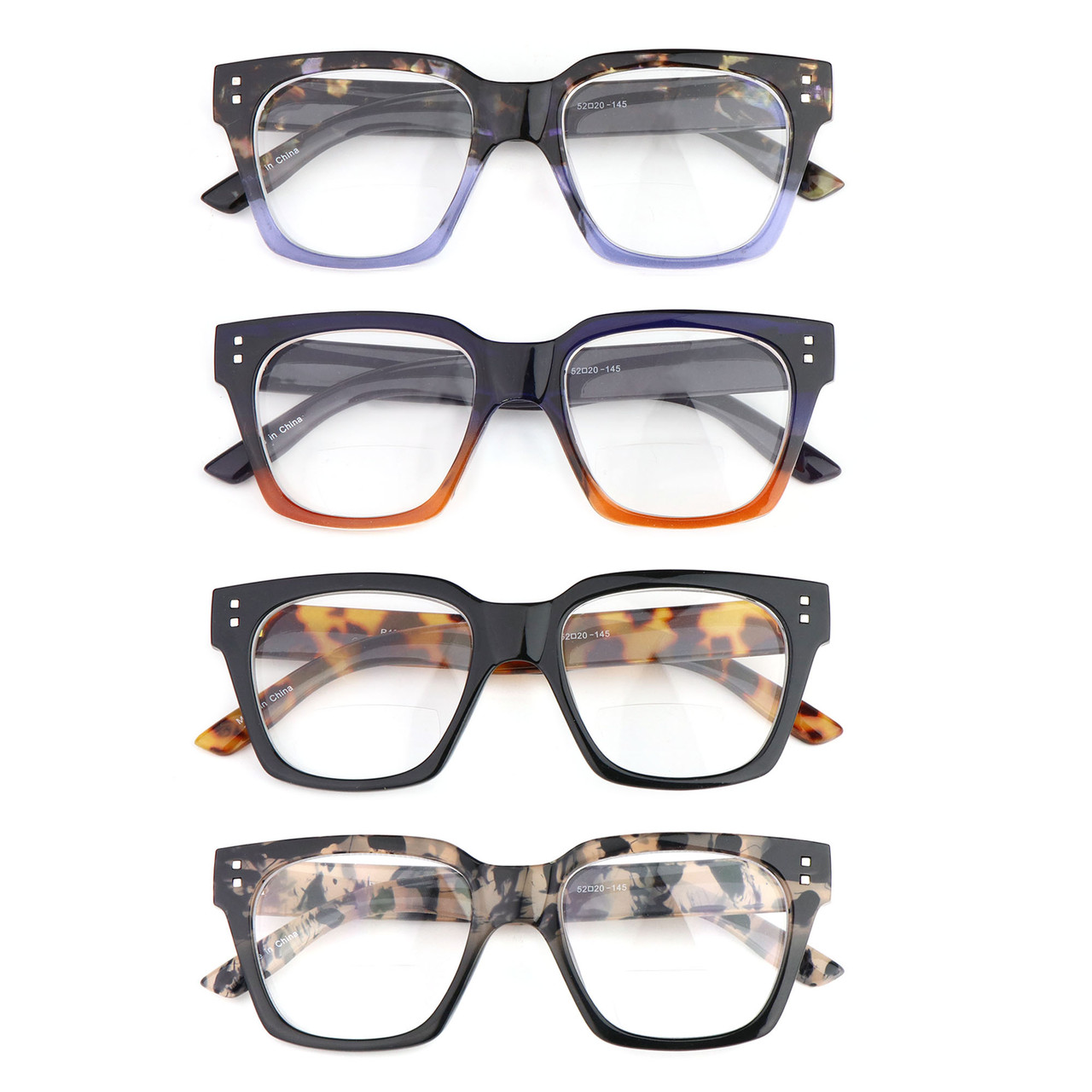 Linden Bifocal Large Plastic Reader 1.50 to 4.00