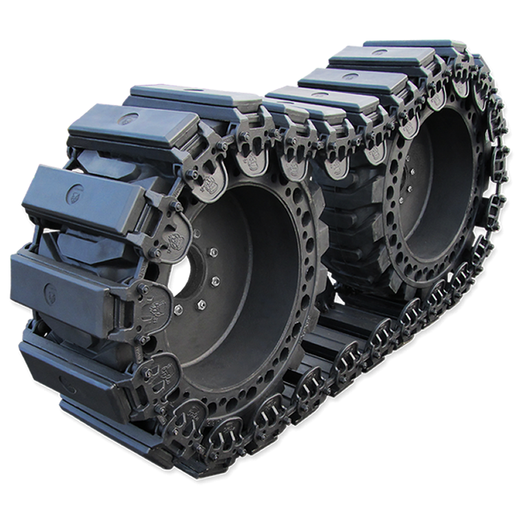 10 Inch Prowler Fusion Skid Steer Over The Tire Tracks With Rubber Pads