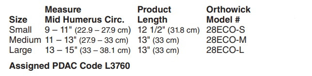 RCAI Premier Elbow Corrective Orthosis