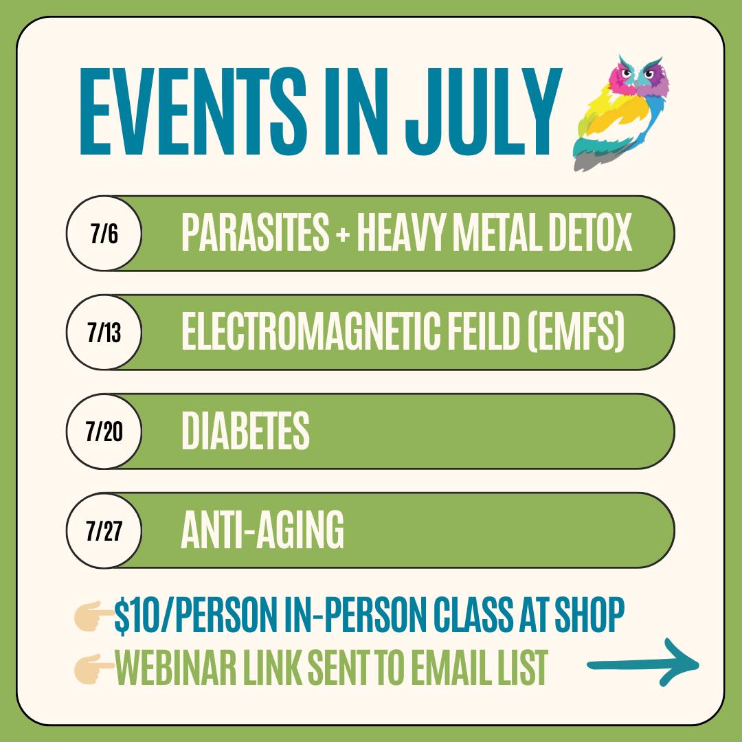 July Events - Wise Women Botanicals