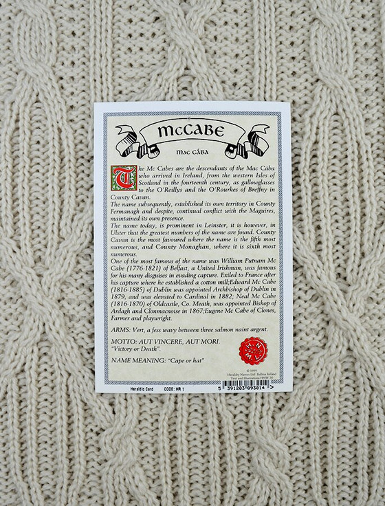 McCabe Clan Scarf, Irish Scarves, Wool Scarves, Irish Wool Scarf