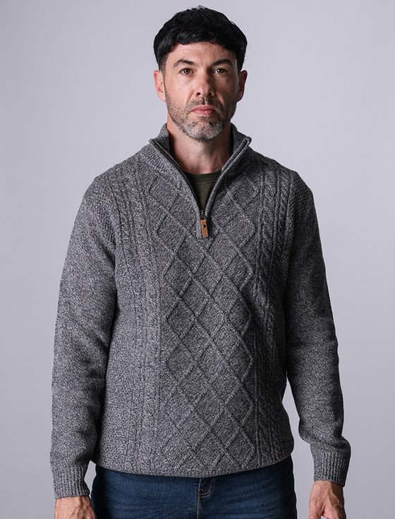 Kinsale Half-Zip Wool Sweater | Aran Sweater Market