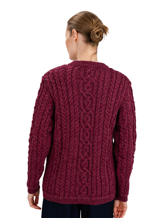 Ladies Aran Button Cardigan - Aran Sweater Market