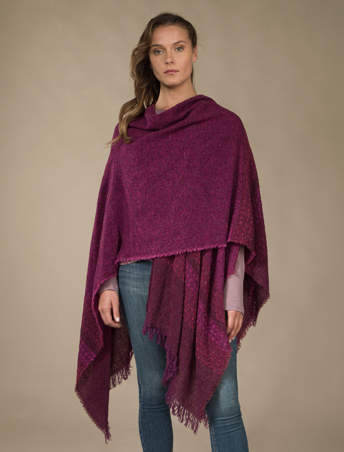 Lambswool celtic ruana wrap, Irish Ruana | Aran Sweater Market