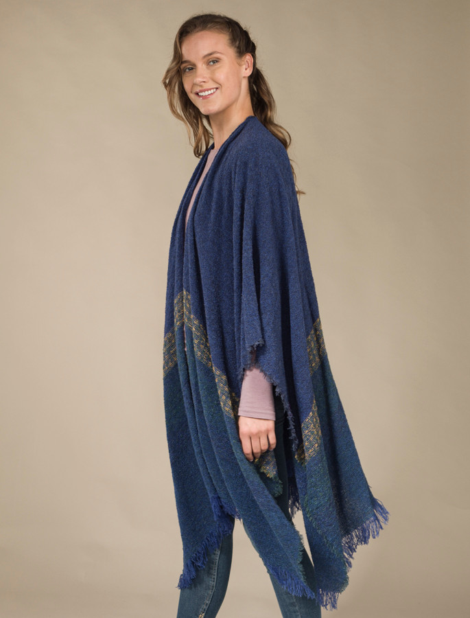 Lambswool celtic ruana wrap, Irish Ruana | Aran Sweater Market