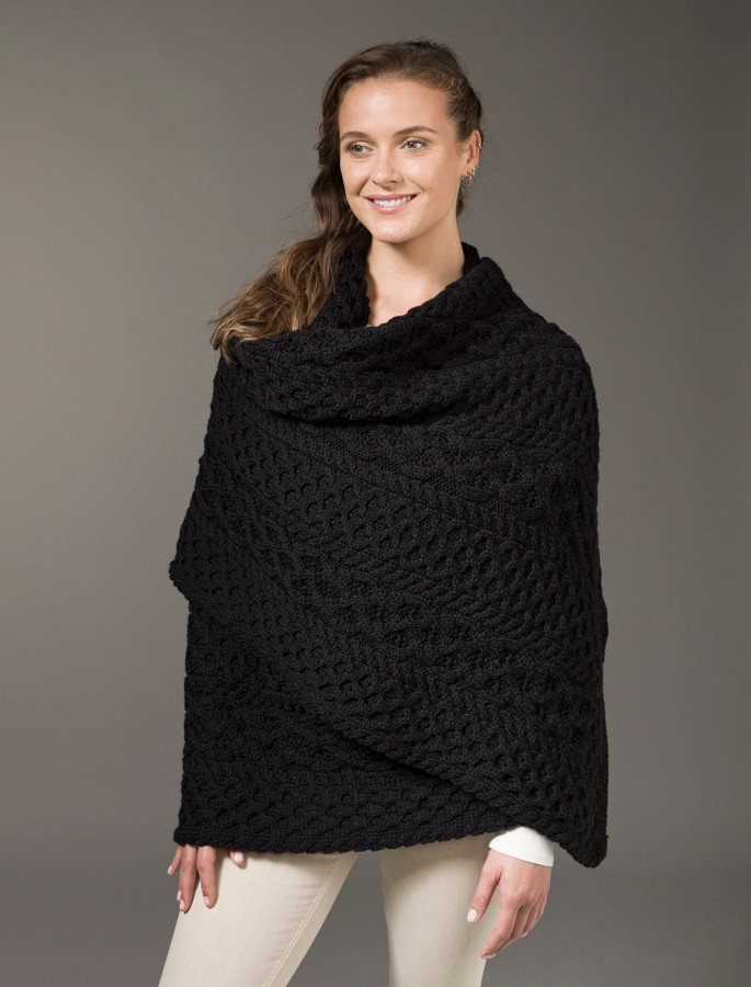 Cable Aran Wrap | Aran Sweater Market