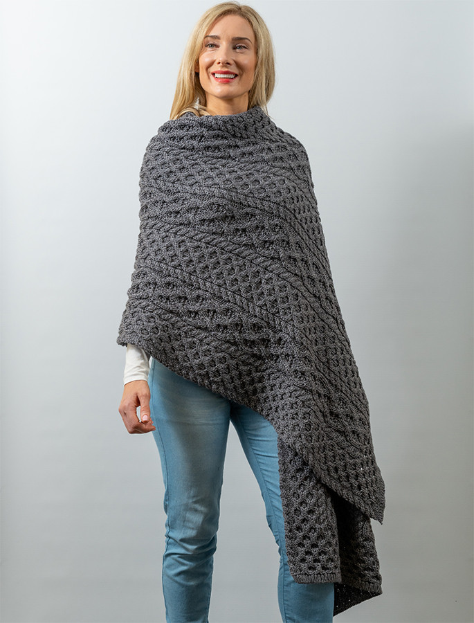 Cable Aran Wrap | Aran Sweater Market