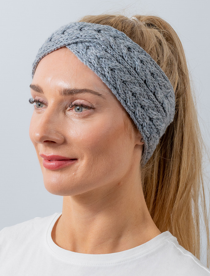 Supersoft Merino Crossover Headband from Aran Sweater Market