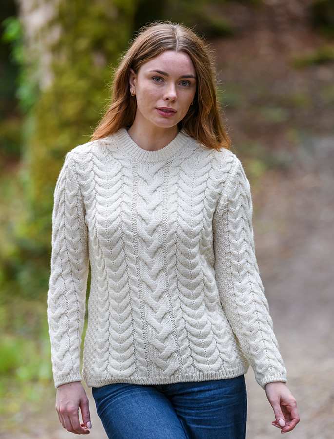 Rope Cable Crew Aran Sweater | Aran Sweater Market