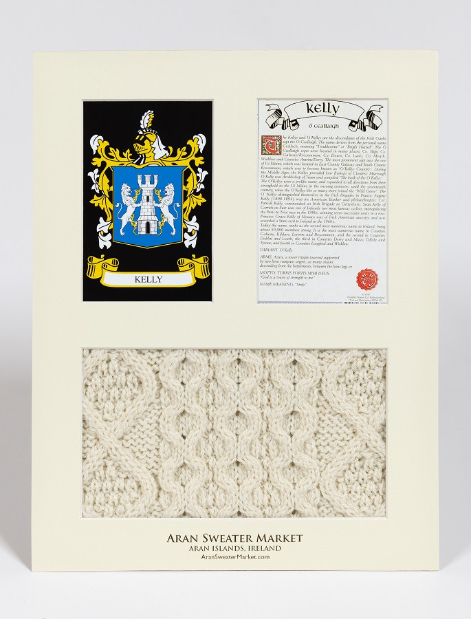 Kelly Clan & History Display - Original Kelly Name Pattern