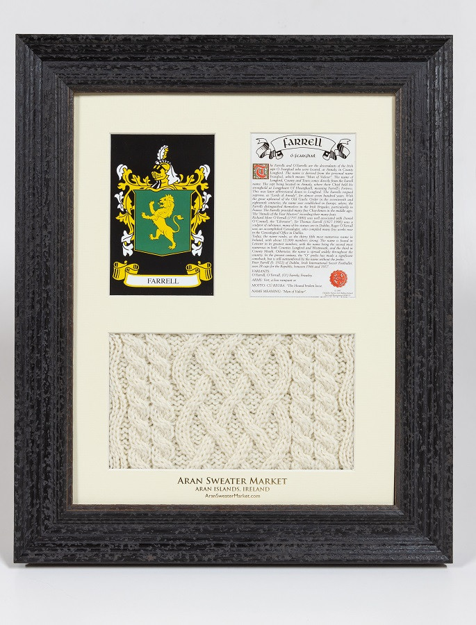 Farrell Clan & History Display - Original Farrell Name Pattern