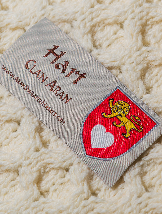 Hart Clan Aran Poncho From The Aran Sweater Market