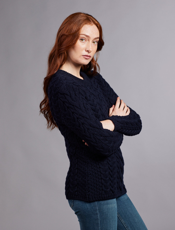 Rope Cable Crew Aran Sweater | Aran Sweater Market