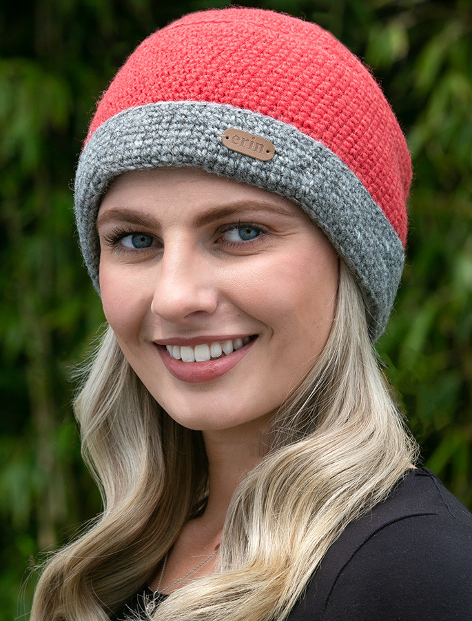 Ladies Crochet Turn Up Hat | Aran Sweater Market