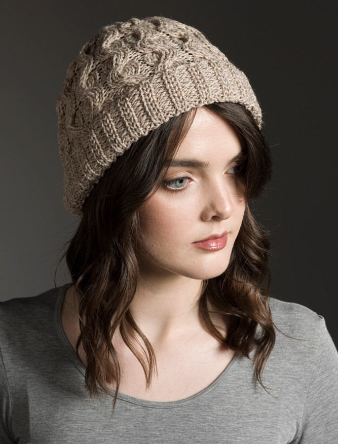 Merino Wool Cable Knit Hat