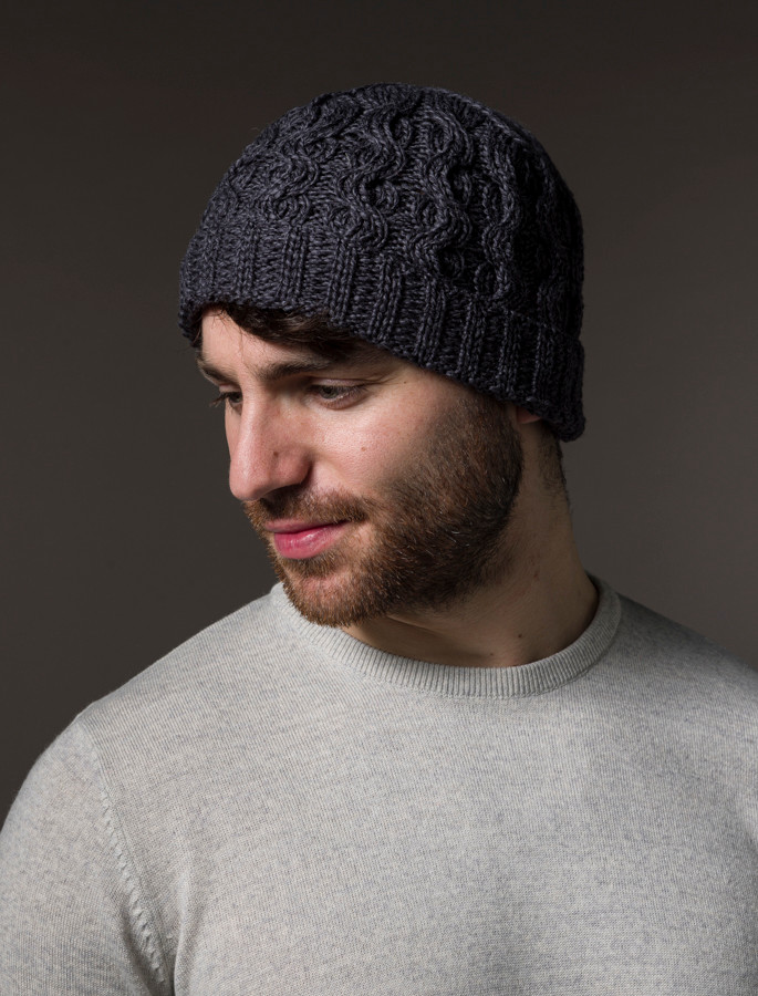 Merino Wool Cable Knit Hat