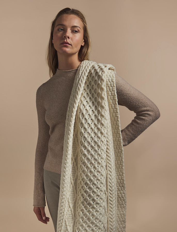 Crowley Clan Aran Bed Runner | Aran Sweater Market
