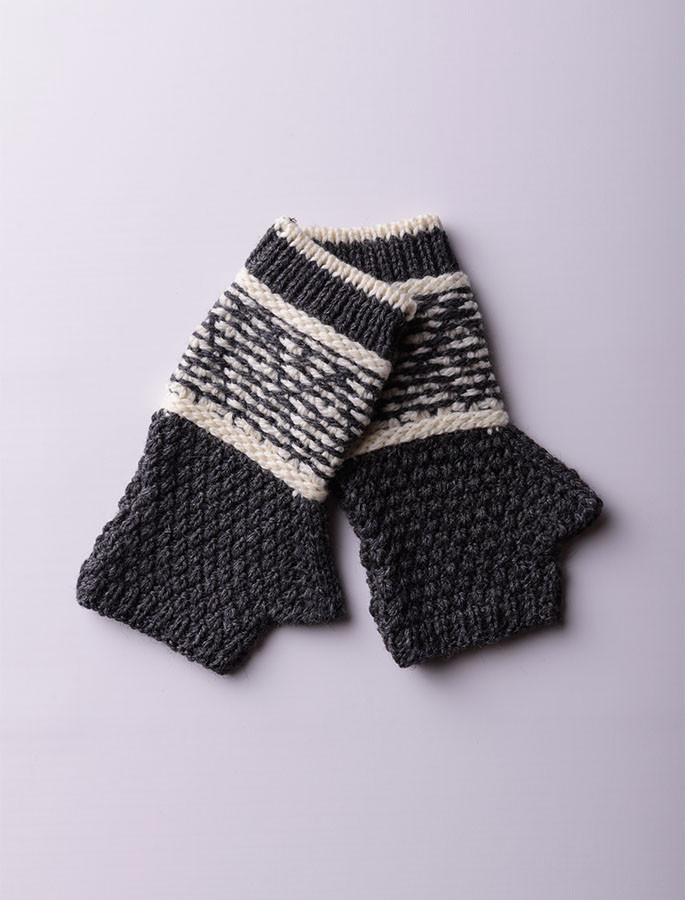 Mens Fairisle Merino Wool Mittens | Aran Sweater Market