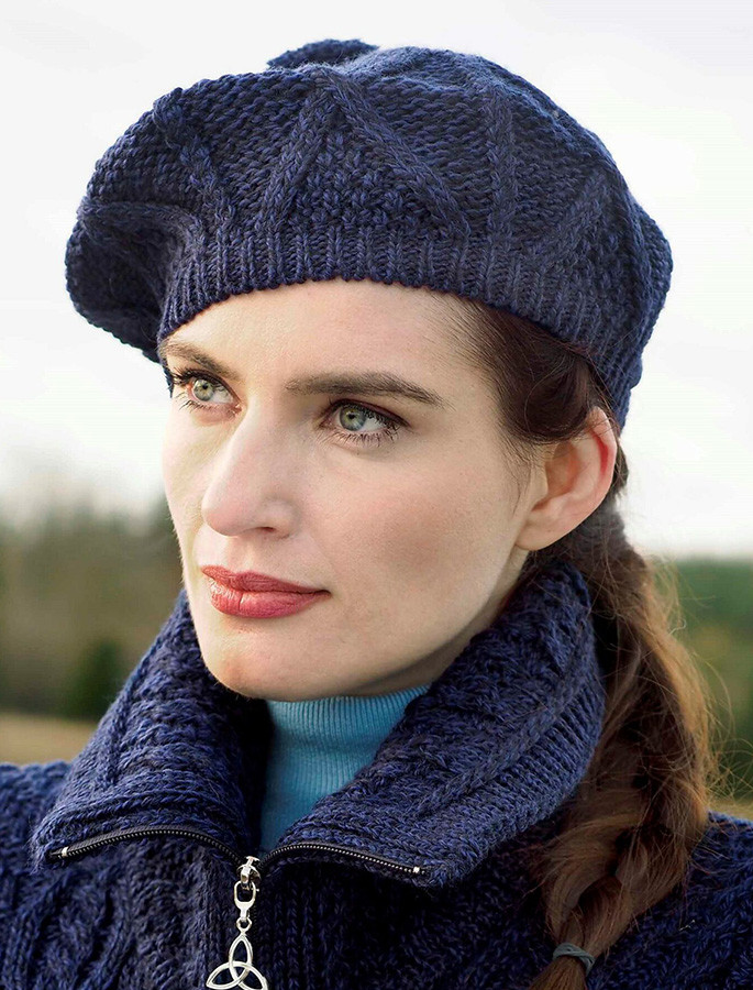 Ladies Merino Wool Tam Hat | Aran Sweater Market