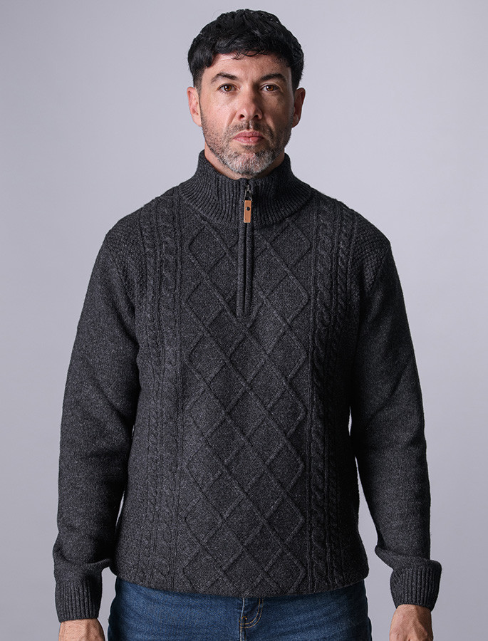 Kinsale Half-Zip Wool Sweater | Aran Sweater Market