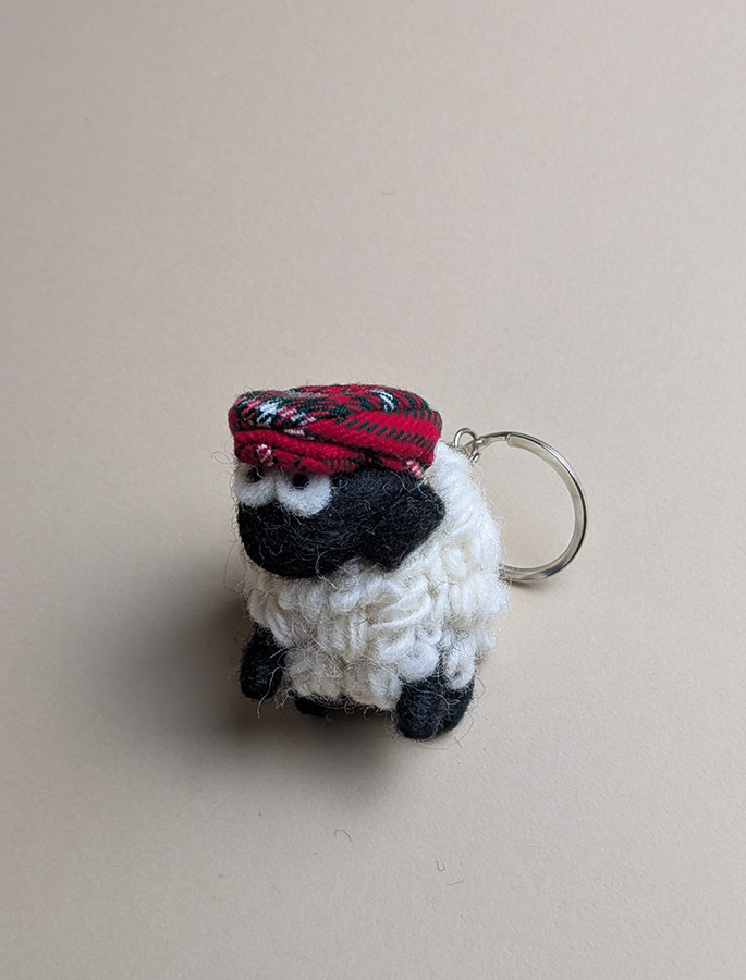 Labaabaa with Tartan Hat Sheep - Aran Sweater Market