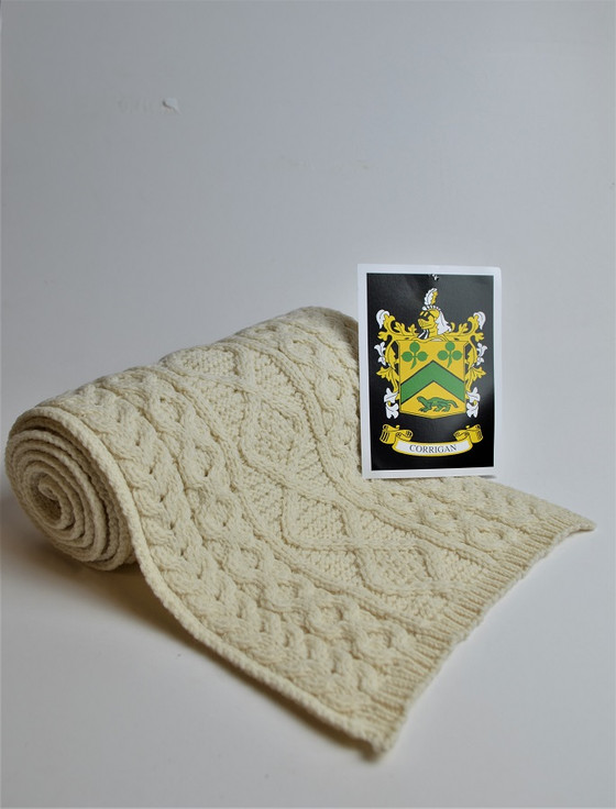Corrigan Clan Scarf, Irish Scarves, Wool Scarves, Irish Wool Scarf