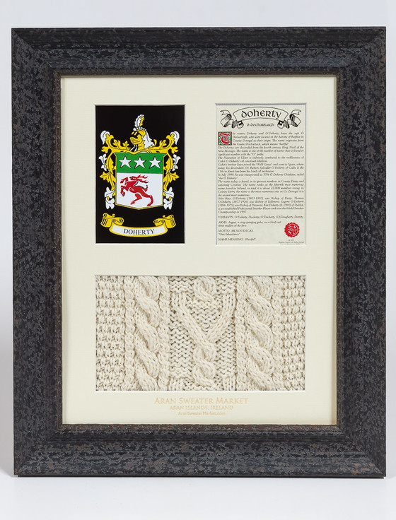 Doherty Clan & History Display - Original Doherty Name Pattern