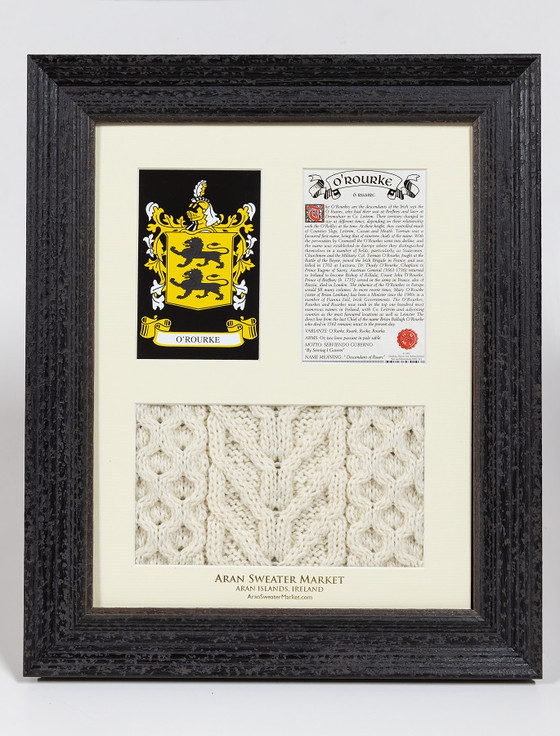 O'Rourke Clan & History Display - Original O'Rourke Name Pattern