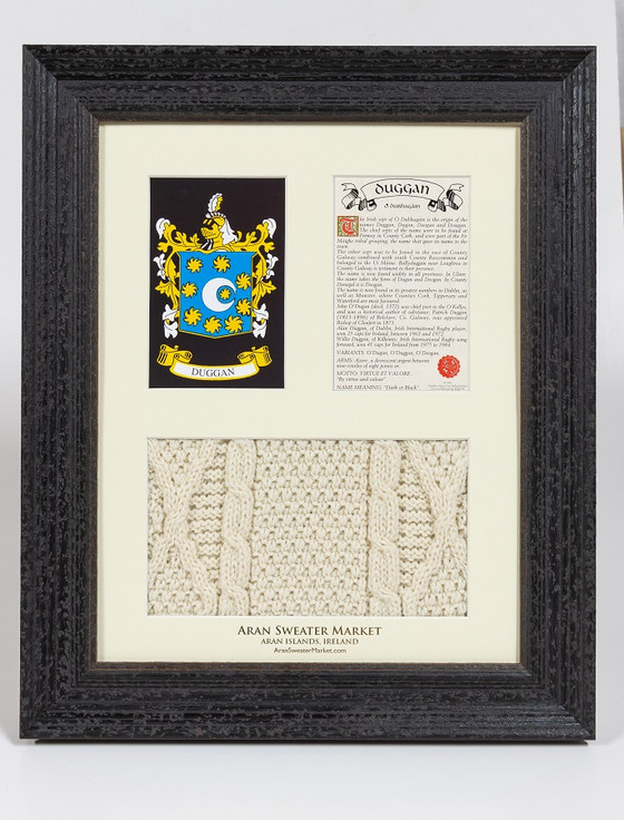Duggan Clan Aran & History Display | Original Duggan Name Pattern