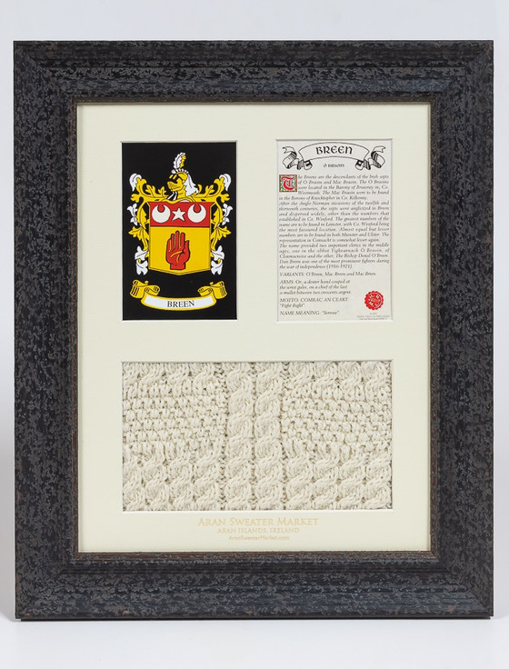 Breen Clan & History Display - Original Breen Name Pattern