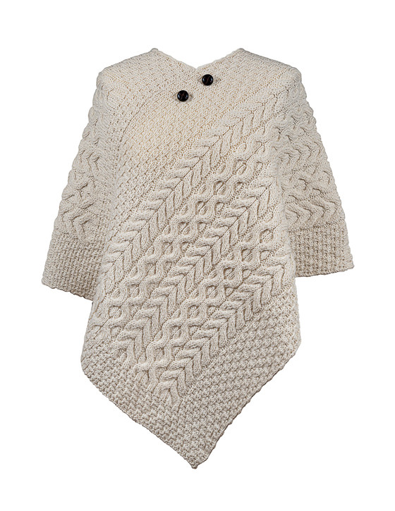 Boland Clan Aran Poncho From The Aran Sweater Market
