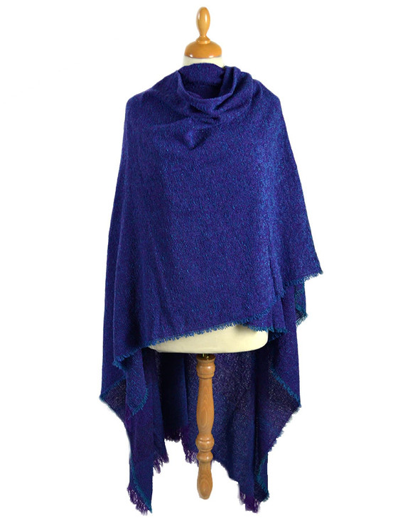Lambswool celtic ruana wrap, Irish Ruana | Aran sweater market