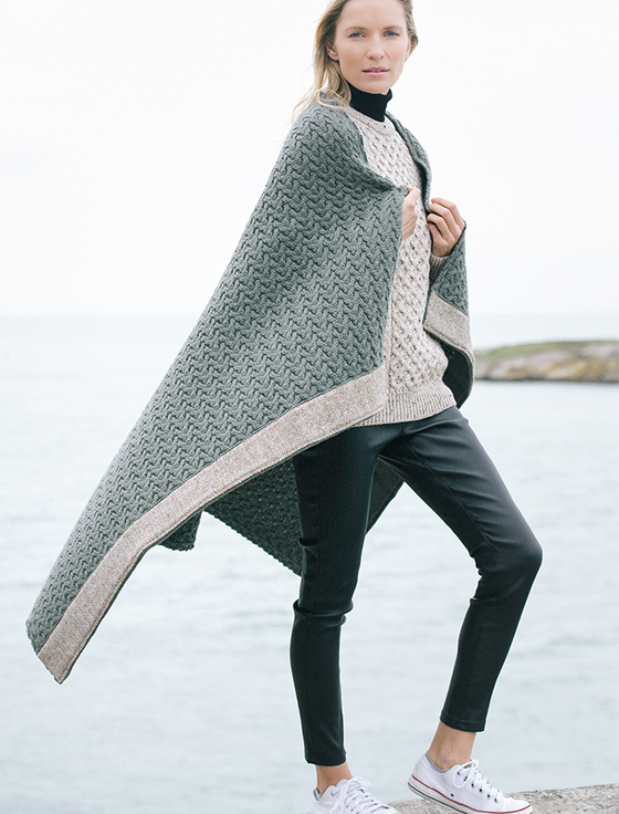 Tweed & Merino Wool Throw | Aran Sweater Market