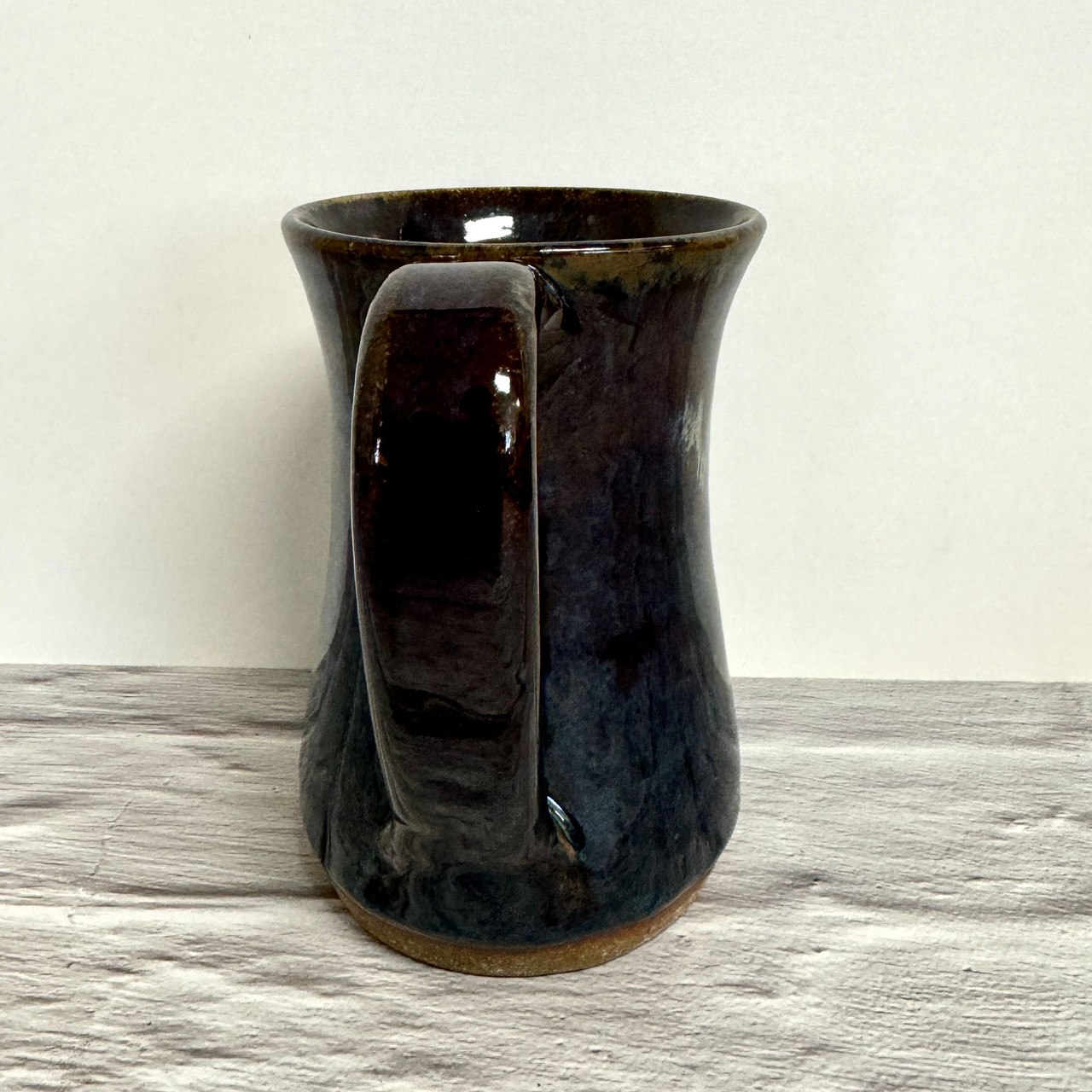 Handmade Stoneware Mug 12 -14 oz - Peacock Blue | GiftedPottery