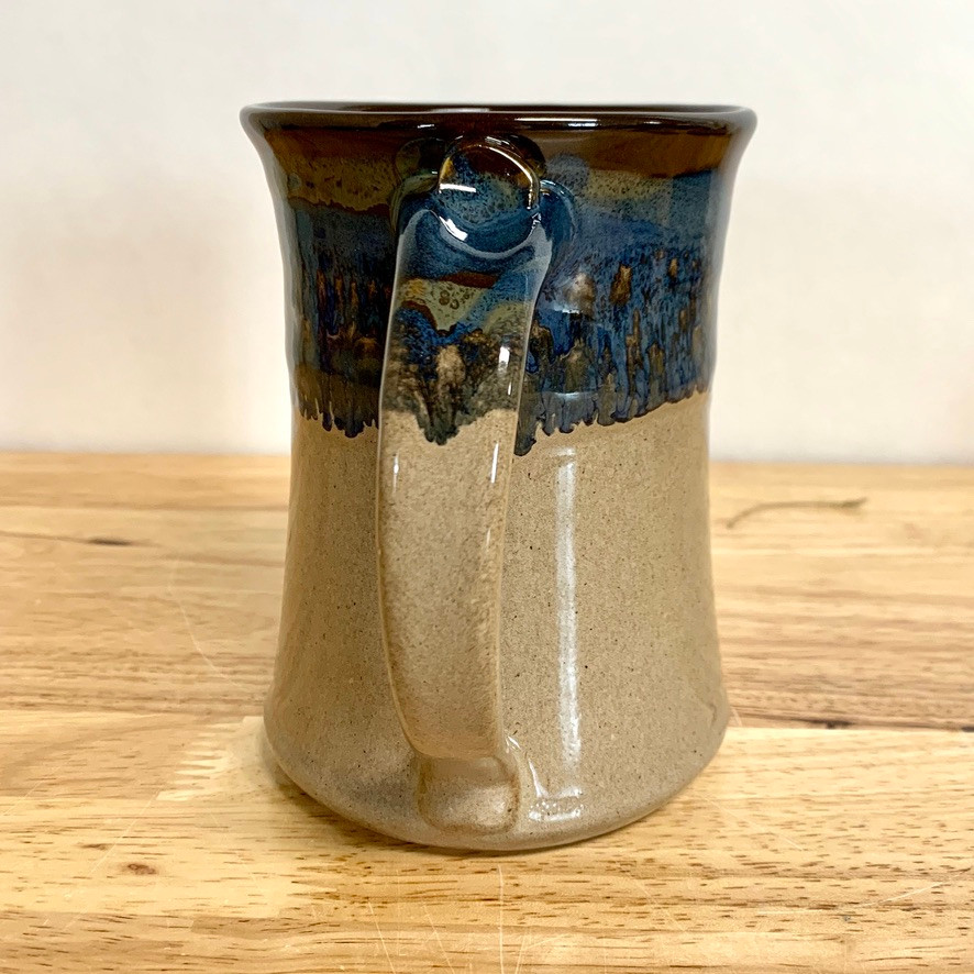 Desert Sand Mug 15 oz. (Blue / Cream Glaze)