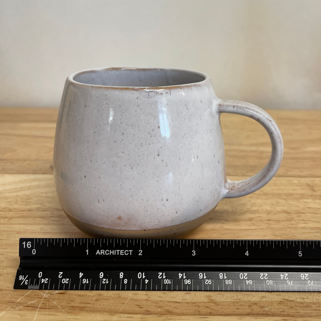 Handmade Ceramic Landscape Ball Mug. Beautiful!