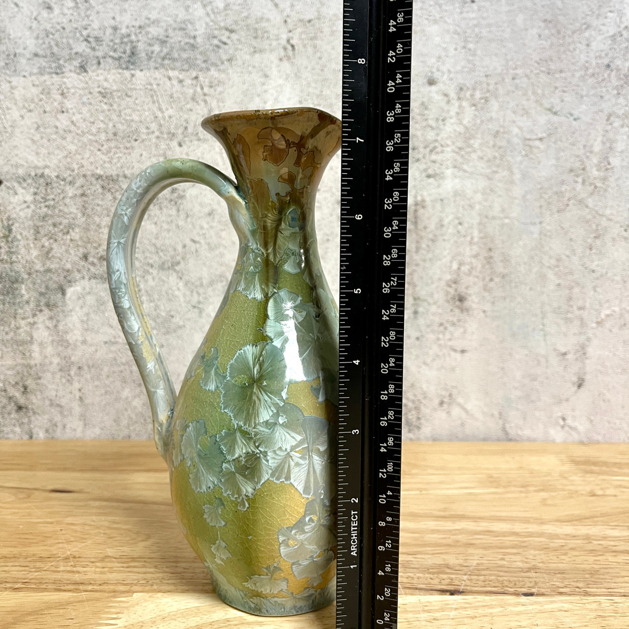 Handmade Crystalline Water Pitcher Vase-Beautiful