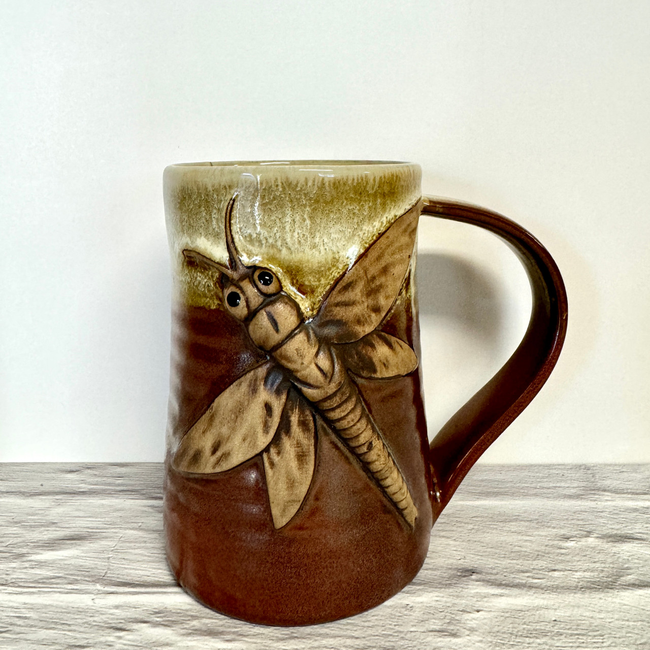 Handmade Pottery Desert Red Large Tankard Mug 24 - 26 oz ...